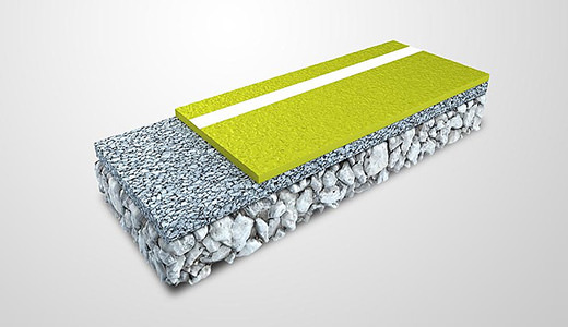 Monocouche - Revêtement monocouche - EPDM - Résine polyuréthane - Moine ...